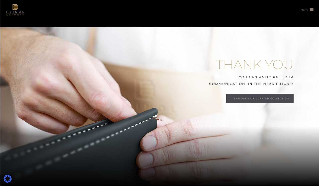 Contact form thank you | HEINDL Germany